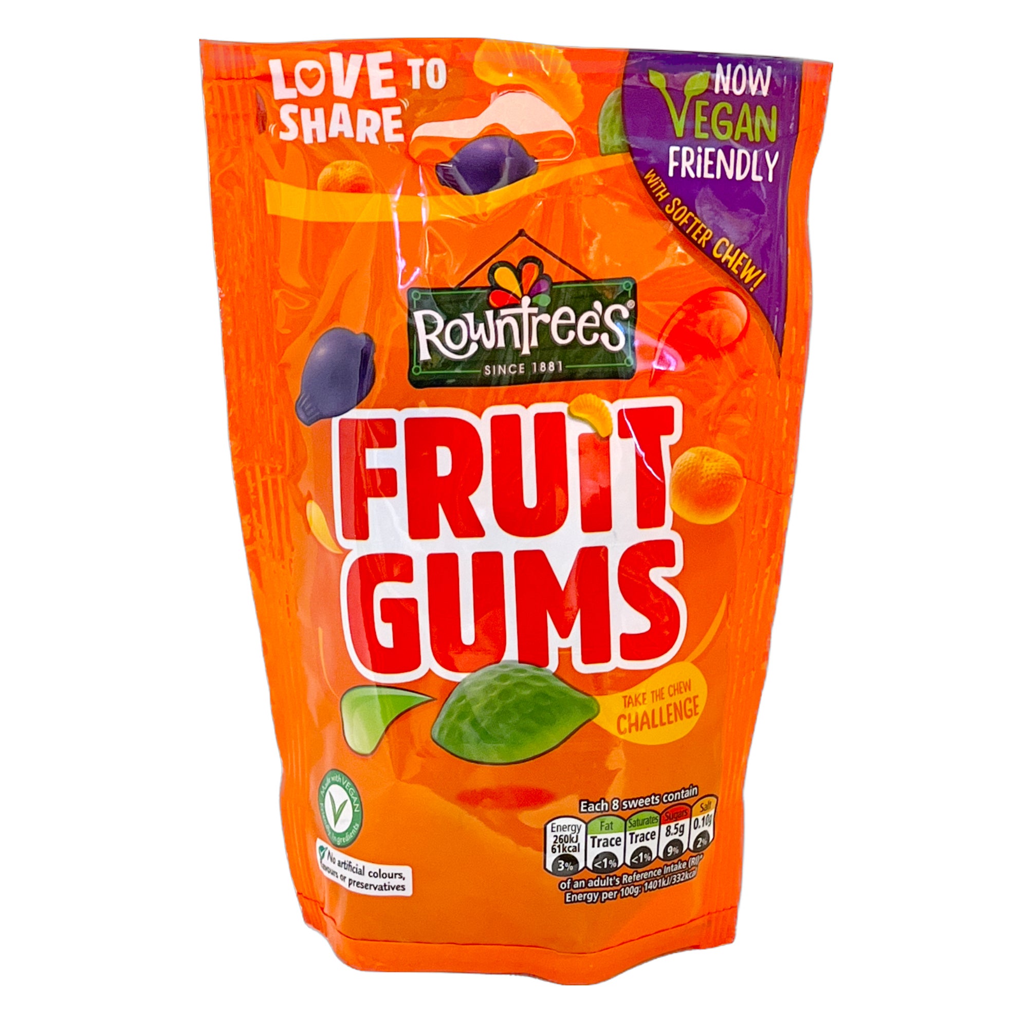 Rowntree: Fruit Gums Bag 150g | British Depot Main Site