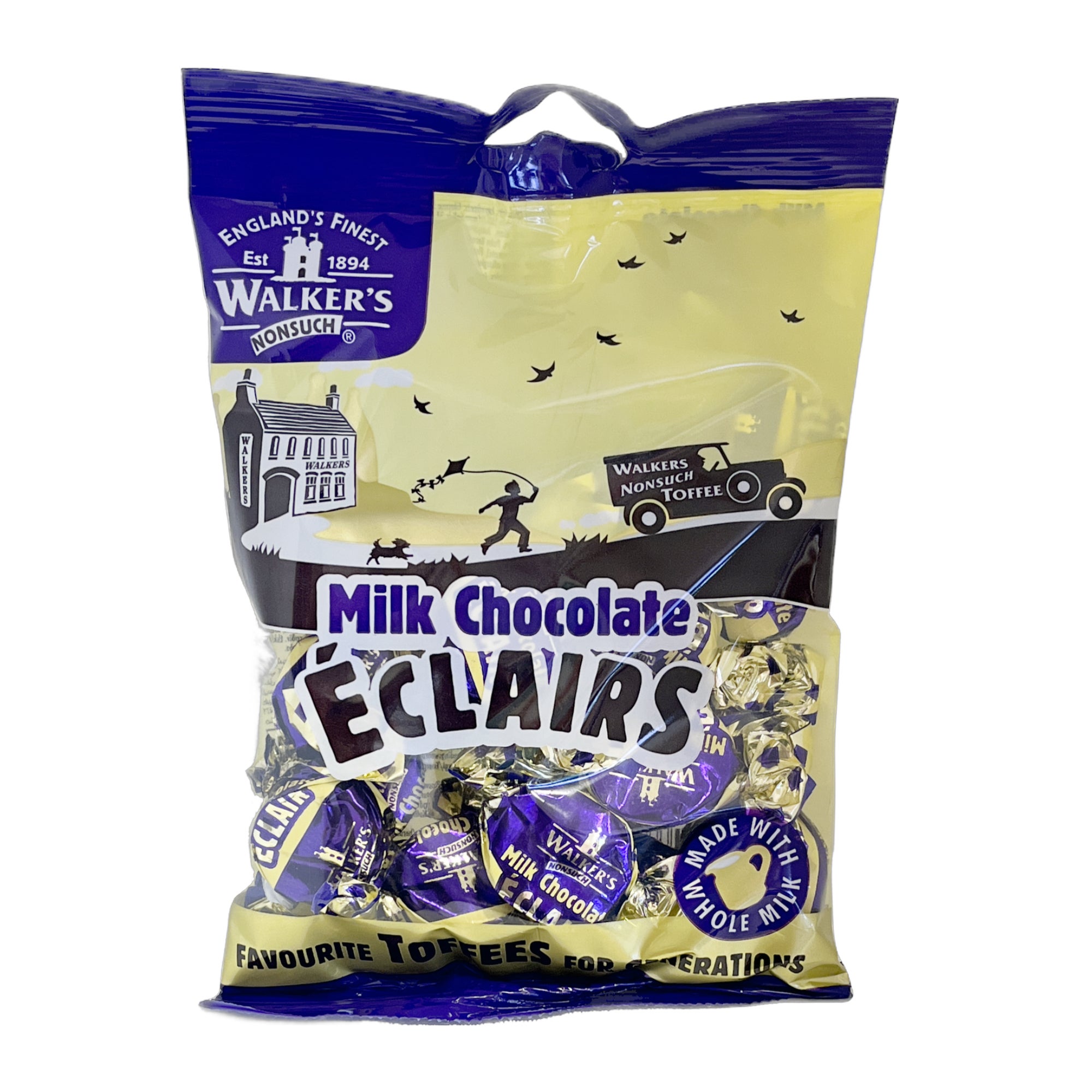 Walker's Toffee Bag- Chocolate Eclairs | British Depot Lake Worth Florida